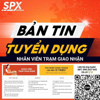 [TÂN PHÚ] TÌM ĐIỀU PHỐI KHO VẬN SPX EXPRESS - 123296118