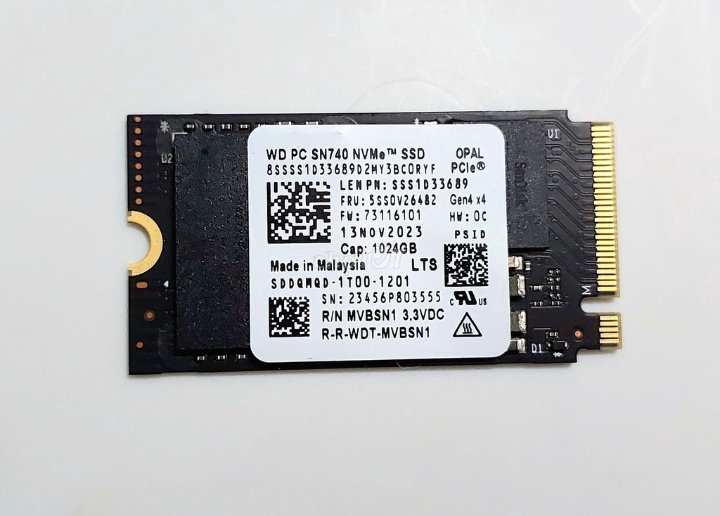 SSD 1TB WD SN740 NVMe Gen4 2242 - BH 12 Tháng - 125063440