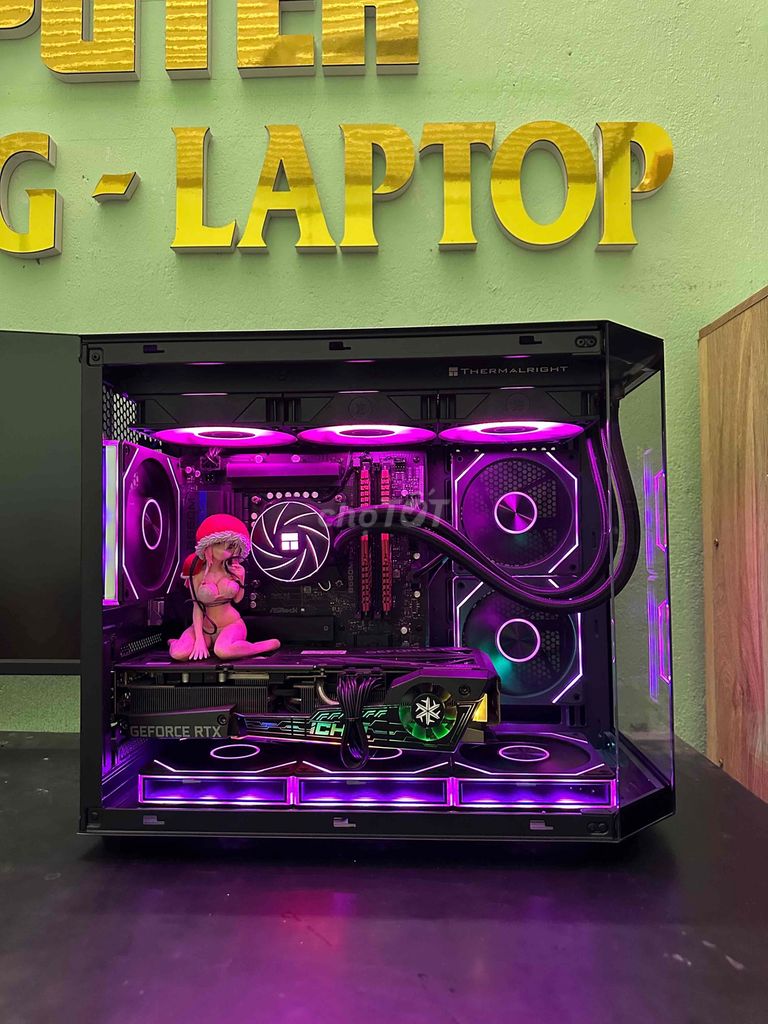 Full dàn gaming siêu đẹp Bể cá Màn 27' 180hz - 130125814