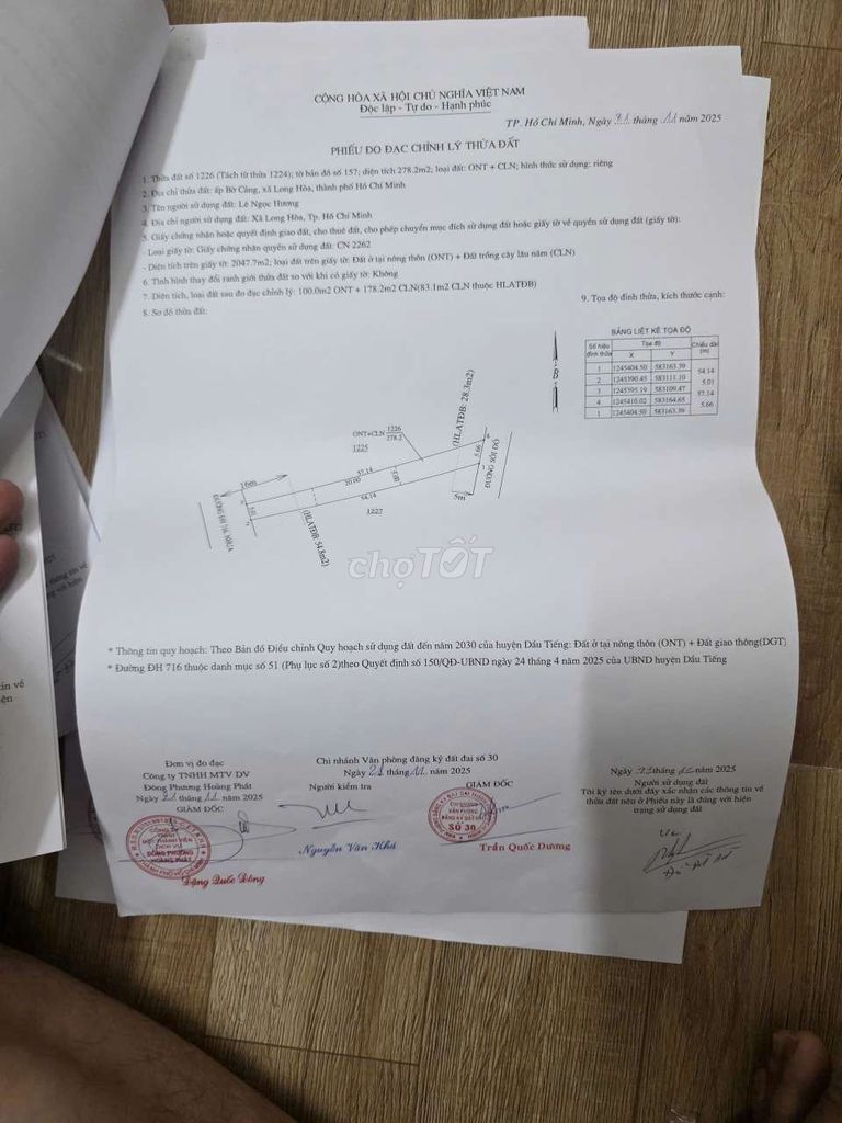 Đất Long Tân DH716 2 mặt tiền - 129636961