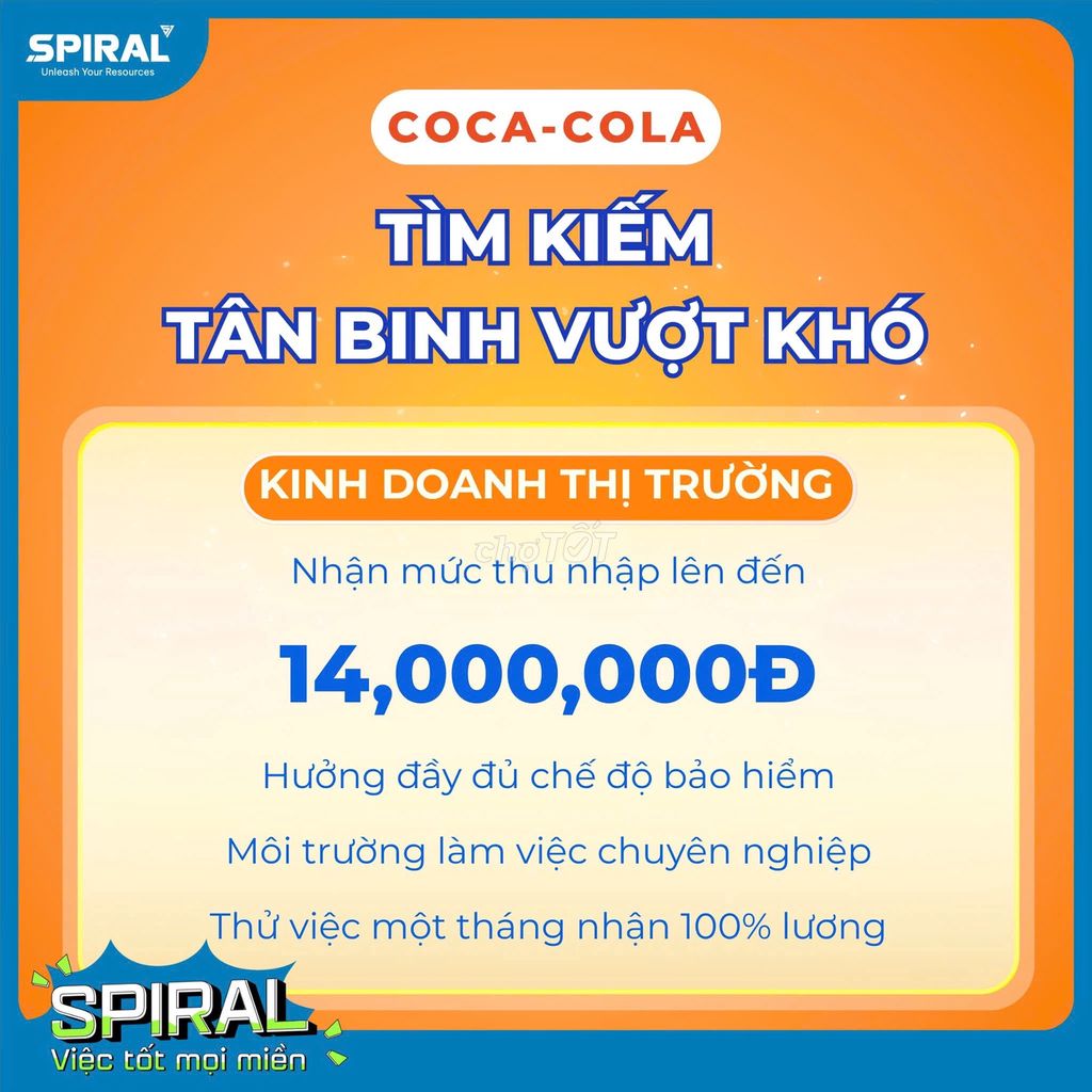 Nhân viên kinh doanh thị trường Coca Cola - 130492855
