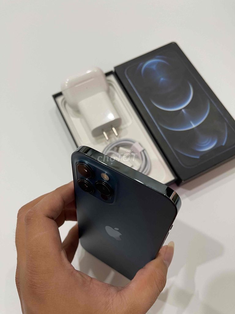 iPhone 12 ProMax 128 QTế Zin Áp Máy Mới Pin Zin95% - 110738597