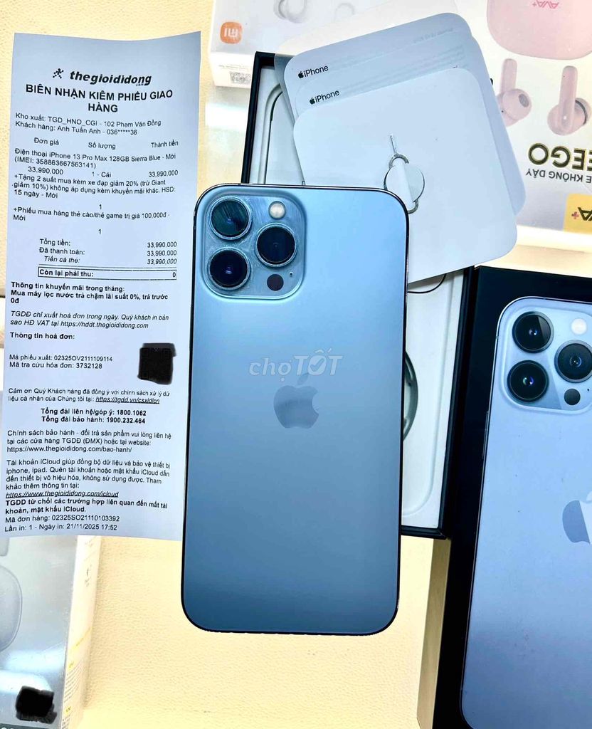 iPhone 13 Pro Max 128GB VN/A hàng TGDD - 129217187