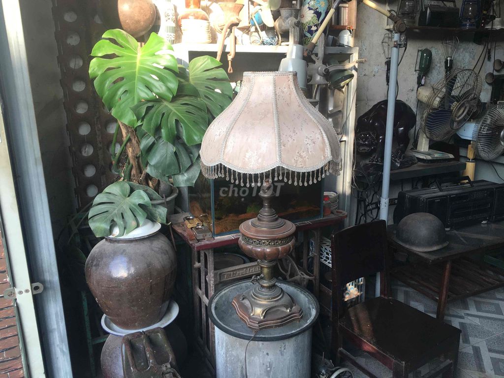 Đèn bàn Leviton Đồng Gỗ 85cm - 129928432