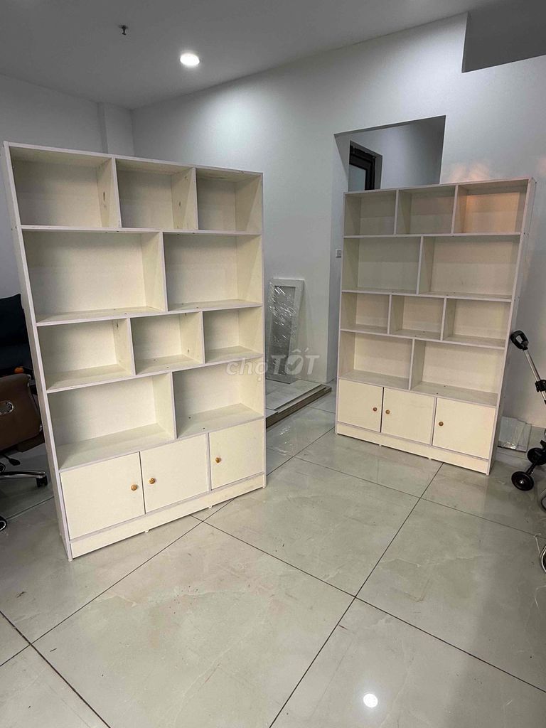 Kệ sách Gỗ MDF 100x160x24cm Trắng - 129966295