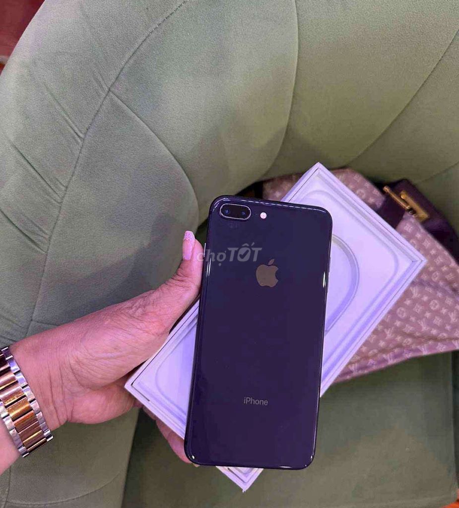 iPhone 8plus 64gb black qtế mỹ pin100 zin áp suất - 127606918