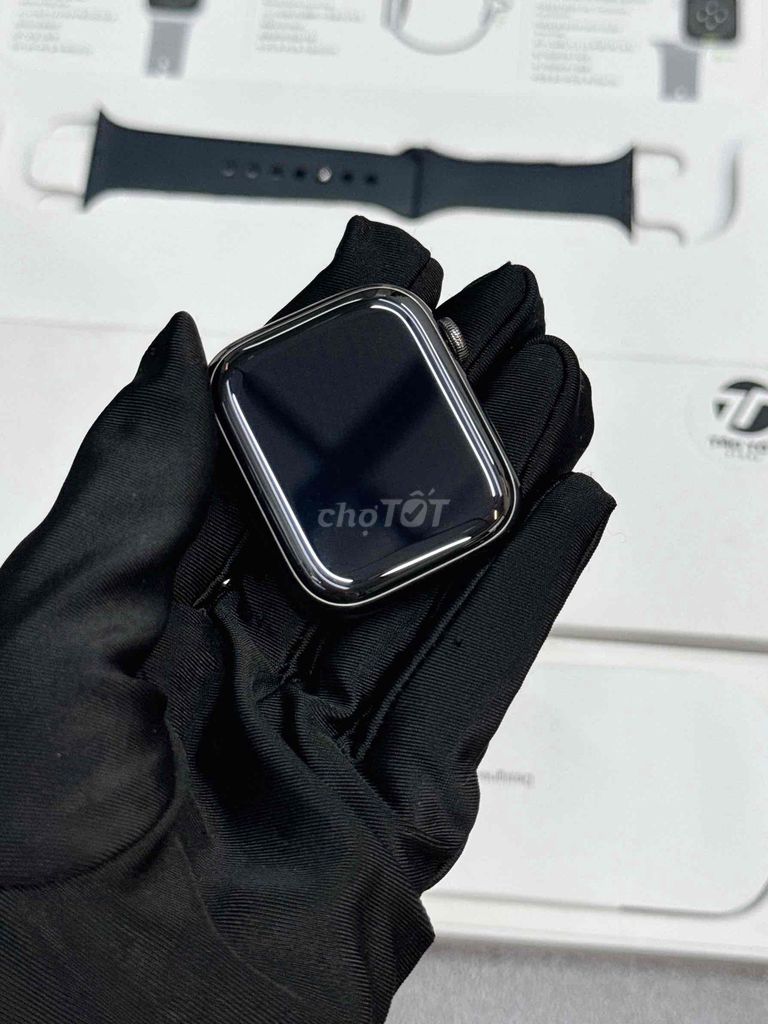 apple watch S9/45 thép đen esim vna bh t4/2026 - 128896649