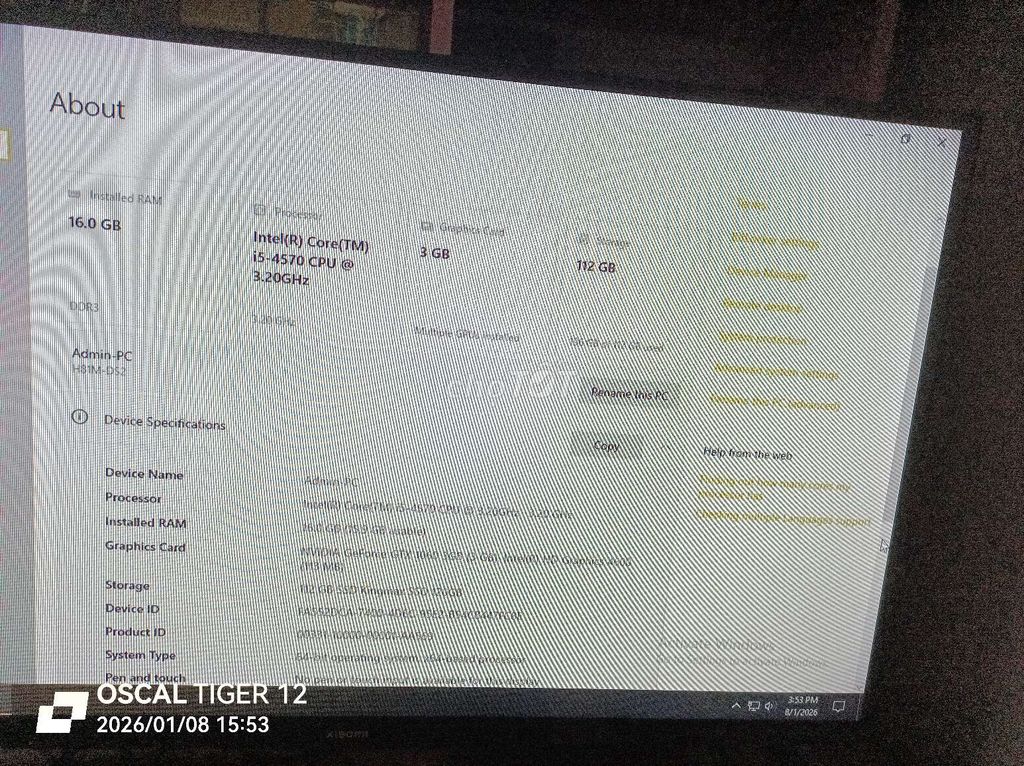 Máy tính để bàn i5-4570 16GB/500GB - 130256945